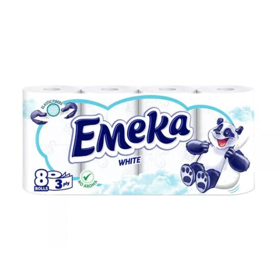 Emeka White toilet paper 3 layers 8 rolls, wholesale - Sell and buy ...