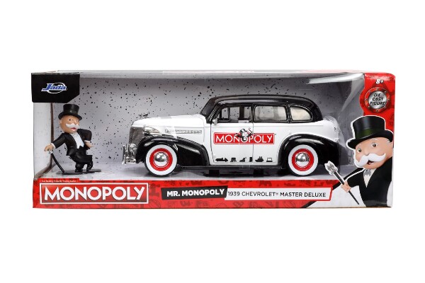 Jada metal car set Chevrolet master Deluxe 1939 scale 1:24 and figurine ...